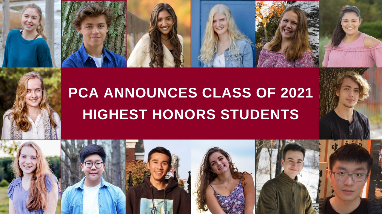 PCA Announces Class of 2021 Highest Honors Students - Portsmouth Christian Academy